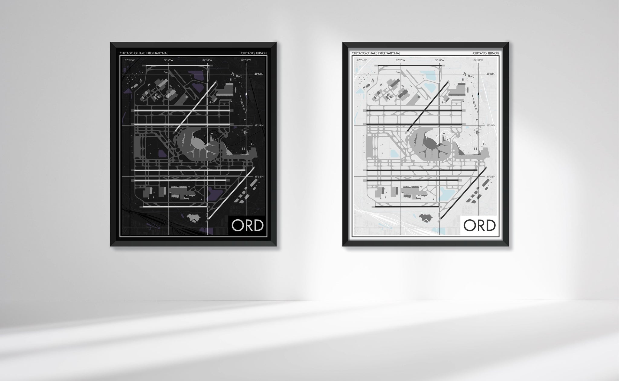 Chicago O'Hare International Airport (ORD) Art Print